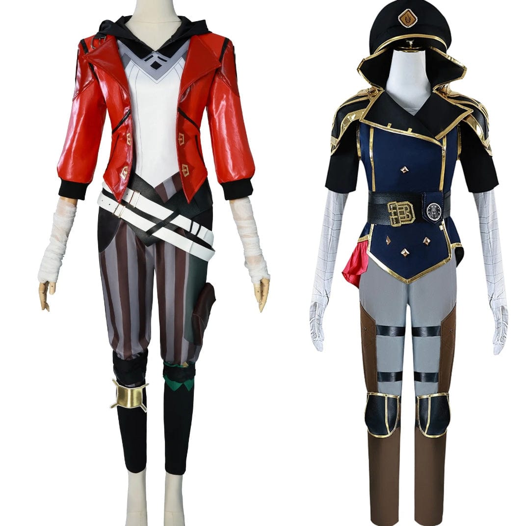 Vi Arcane Season 1 Cosplay Costume – Red Jacket Classic & Blue Enforce ...